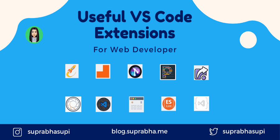 10 VS Code Extensions for FrontEnd Engineer | Suprabha's Blog